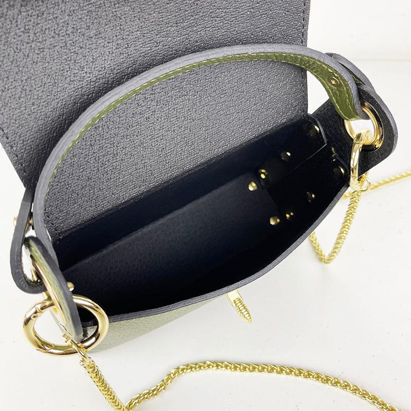 Online Distributor of Bags: Leather Mini Bag with Bee