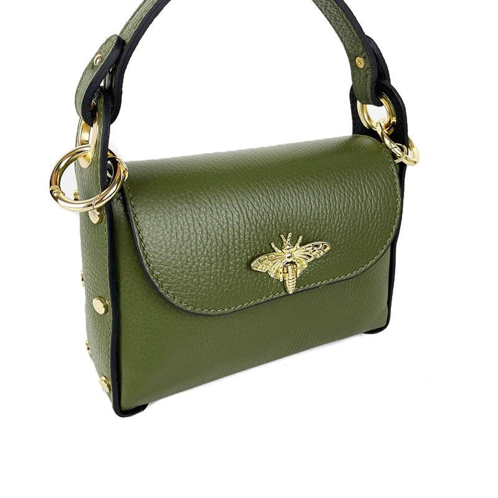 Online Distributor of Bags: Leather Mini Bag with Bee